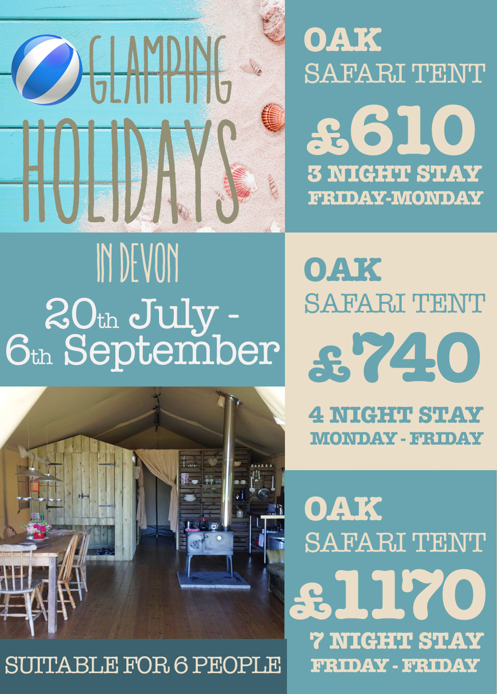 Glamping Farming holidays in Devon. Aller Farm Safari Tents